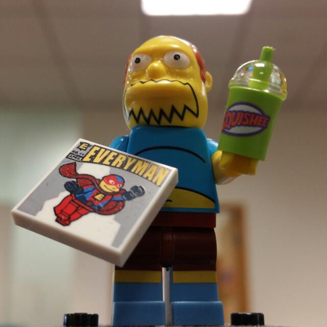 The Simpsons' Comic Book Guy mini lego figurine, Hobbies & Toys, Toys ...