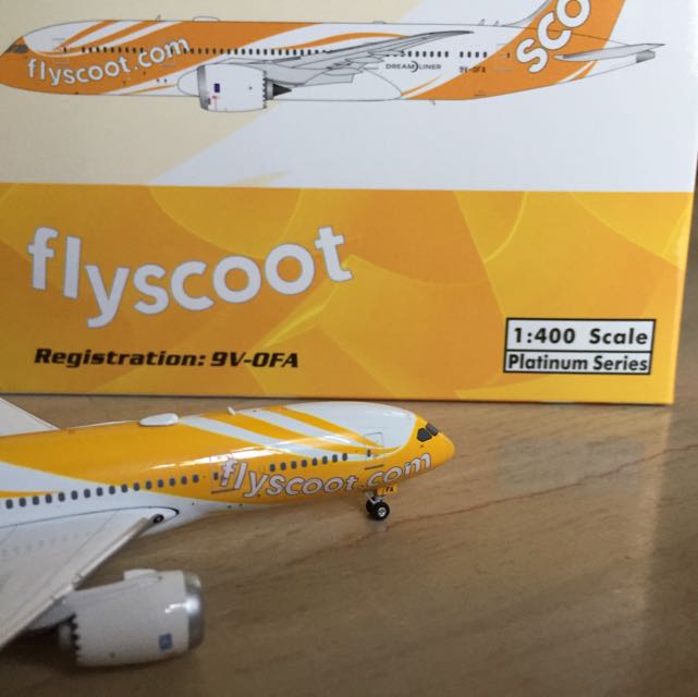 Scoot B787-8 Model Plane, Hobbies & Toys, Toys & Games on Carousell