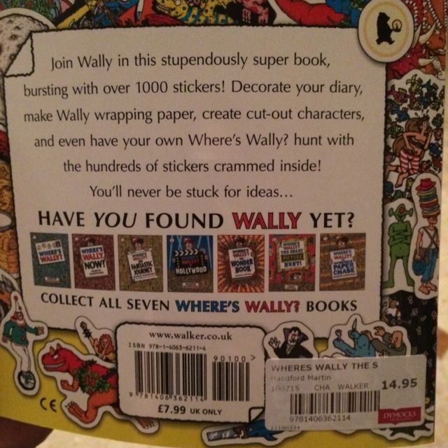 Where's Wally? The Sticker Book! - Martin Handford, Hobbies & Toys ...