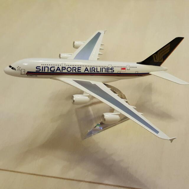 SIA Airbus A380 Aircraft Models figurine display collectibles transport ...