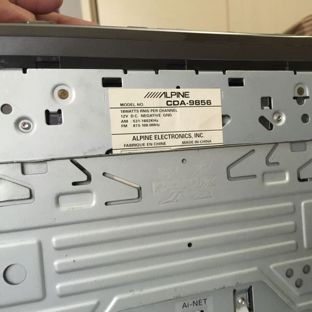 Alpine Cda 9856, Car Accessories on Carousell