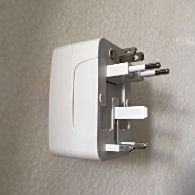 Universal Travel Adaptor With 2 USB Port (White), Bulletin Board ...
