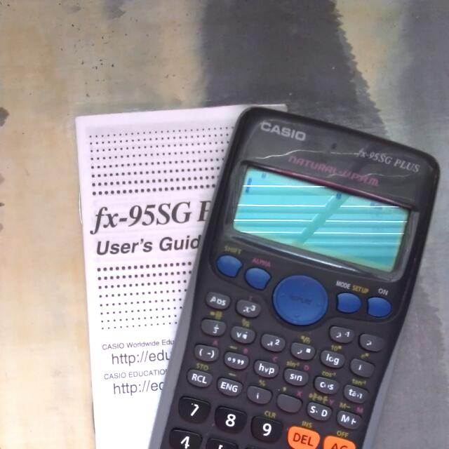 Casio Scientific calculator Fx-95SG PLUS Model With user manual ...