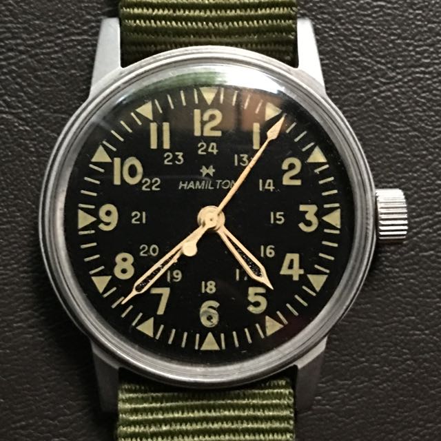 (Sold) Hamilton - Vietnam War Era 1971 GG-W-113, Vintage Swiss Made ...