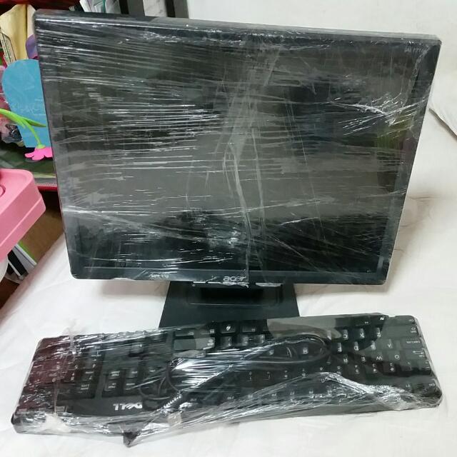 Acer LCD monitor With Dell Keyboard., Health & Nutrition, Health ...