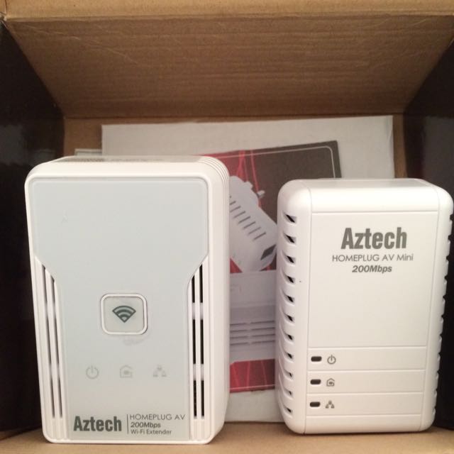 Aztech Homeplug AV Powerline Wifi Kit, Computers & Tech, Parts ...
