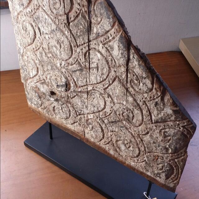 Dayak Tree Bark Carving Borneo Indonesia Malaysia Traditional Art ...