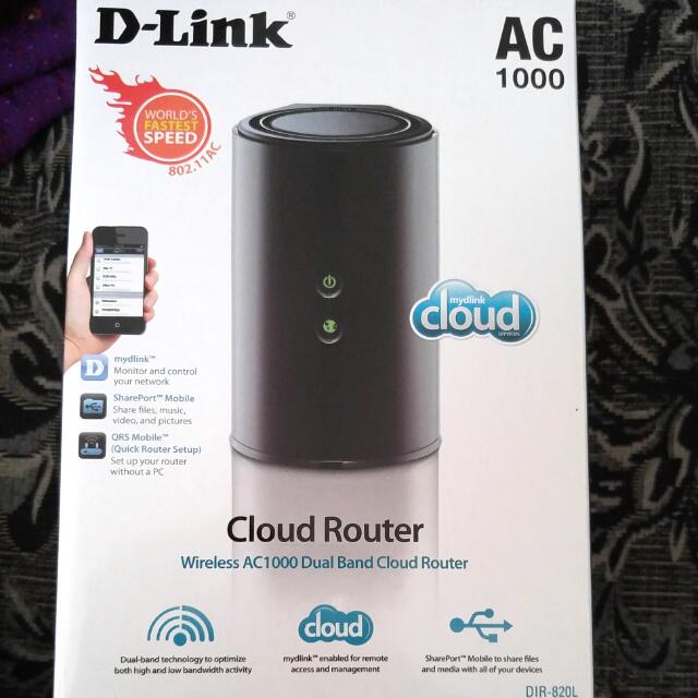 D-Link DIR-820L Wireless AC1000 Dual Band Cloud Router, Computers ...