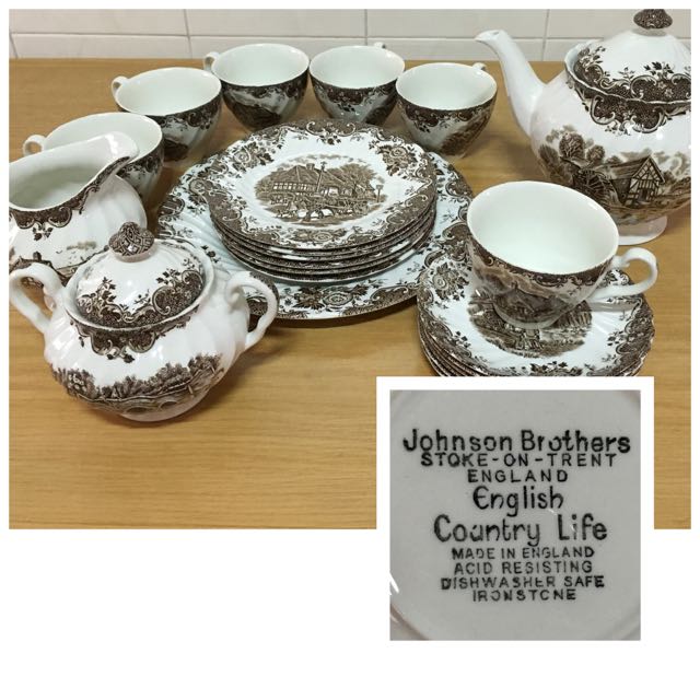 Johnson Brothers (English Country Life series) Tea Set, Furniture ...