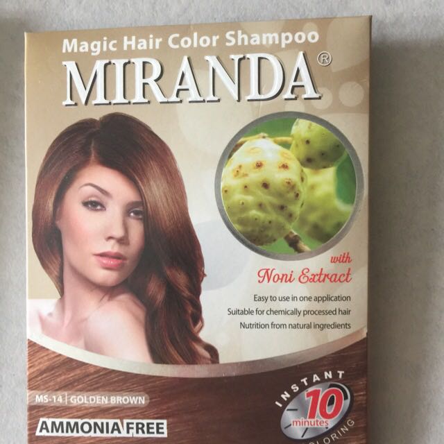 MIRANDA magic Hair Color Shampoo With Noni Extract, Bulletin Board ...