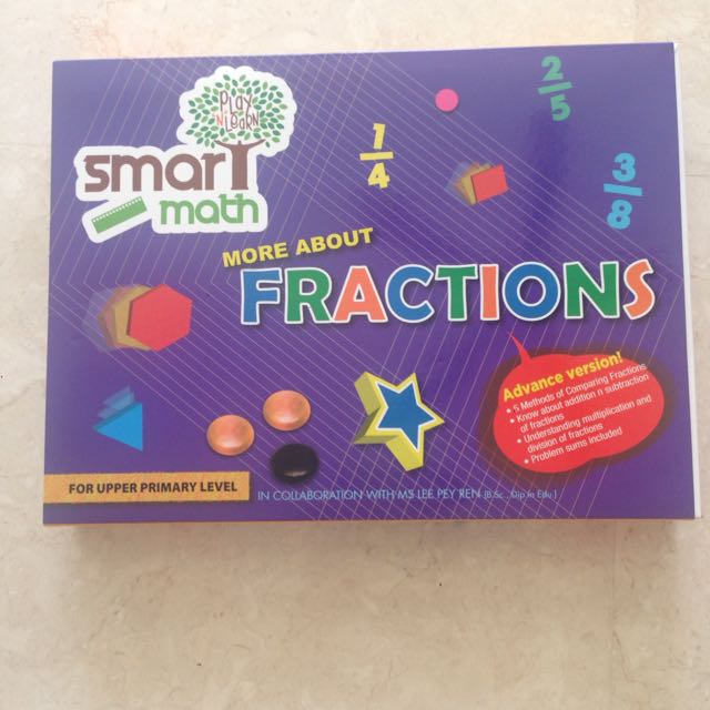 Play & Learn Smart Math More About Fraction, Hobbies & Toys, Toys ...