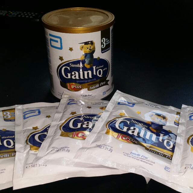 Similac Gain IQ 3 400g + 5 Sample Packs RESERVED, Babies & Kids ...