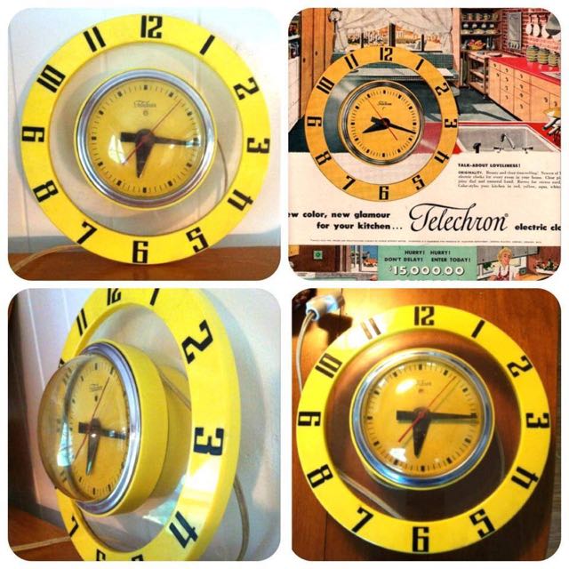 Vintage Telechron Electric Clock Model 2H39 (still Working), Hobbies ...