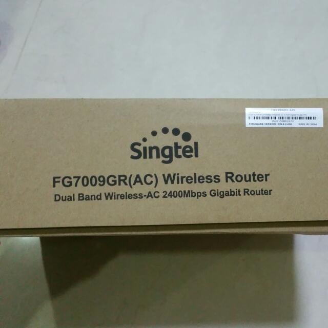 Aztech FG7009GR(AC) 2400Mbps Dual Band Wireless Router. (Singtel ...