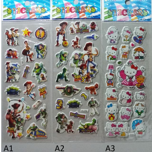 Cartoon Bubble Stickers, Hobbies & Toys, Stationery & Craft, Stationery ...