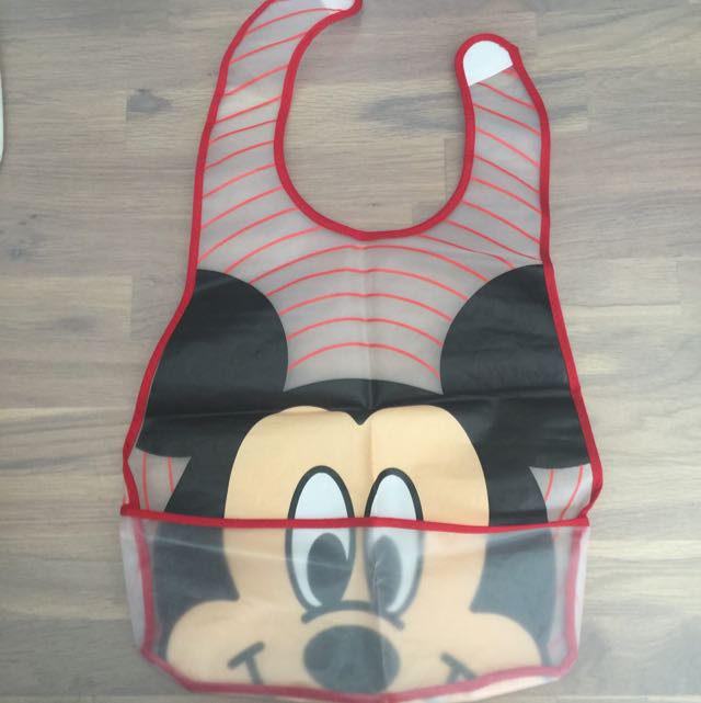 Mickey Mouse Waterproof Bib, Babies & Kids, Babies & Kids Fashion on ...