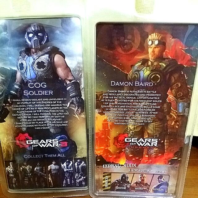 NECA (Gears Of War) - COG Soldier and Damon Baird, Hobbies & Toys, Toys ...
