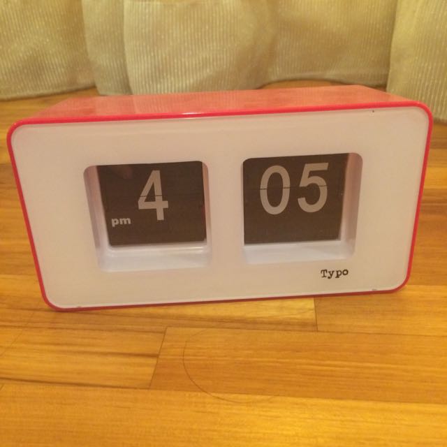 Typo Clock, Everything Else on Carousell