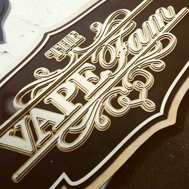 Vape Signage with Print, Hobbies & Toys, Stationery & Craft, Art ...