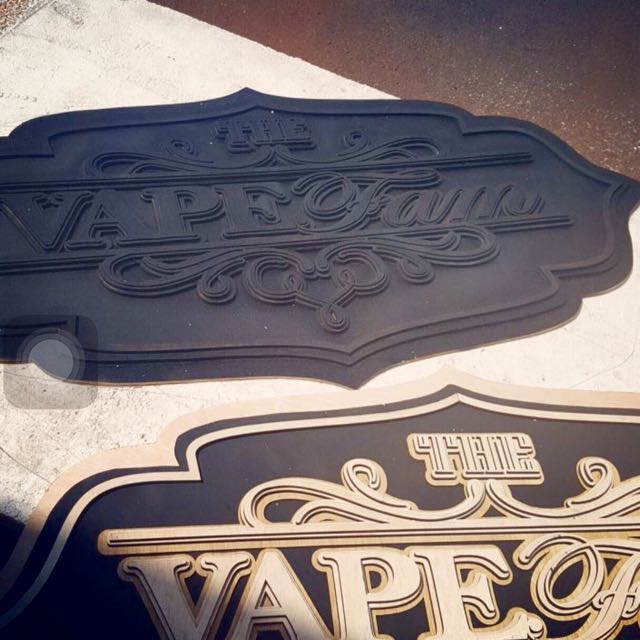Vape Signage with Print, Hobbies & Toys, Stationery & Craft, Art ...