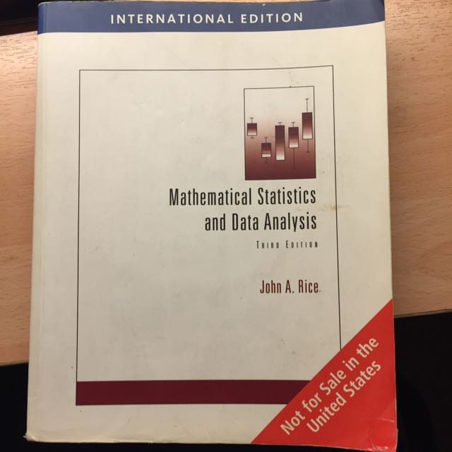 Mathematical Statistics And Data Analysis (ST2132 Textbook), Hobbies ...