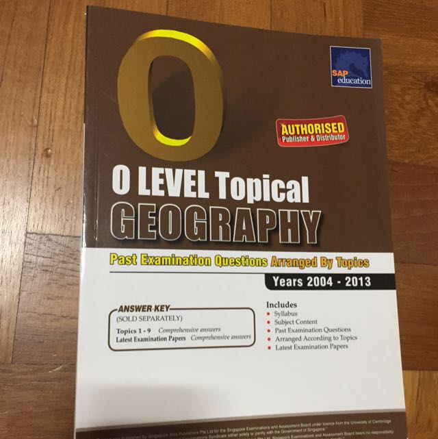 O Level Topical Geography, Hobbies & Toys, Books & Magazines, Textbooks ...