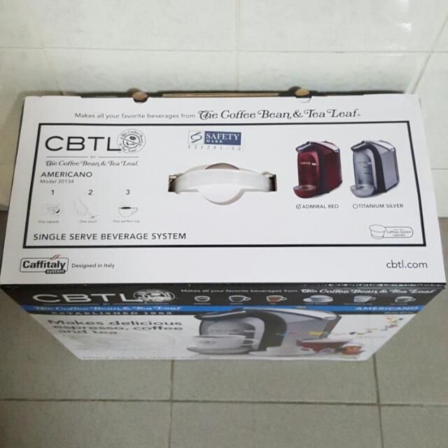 BN Coffee Bean & Tea Leaf (CBTL) Coffee Machine - Americano, TV & Home ...