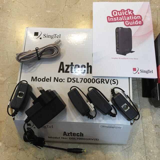 Singtel Aztech DSL7000GRV(S), Electronics on Carousell