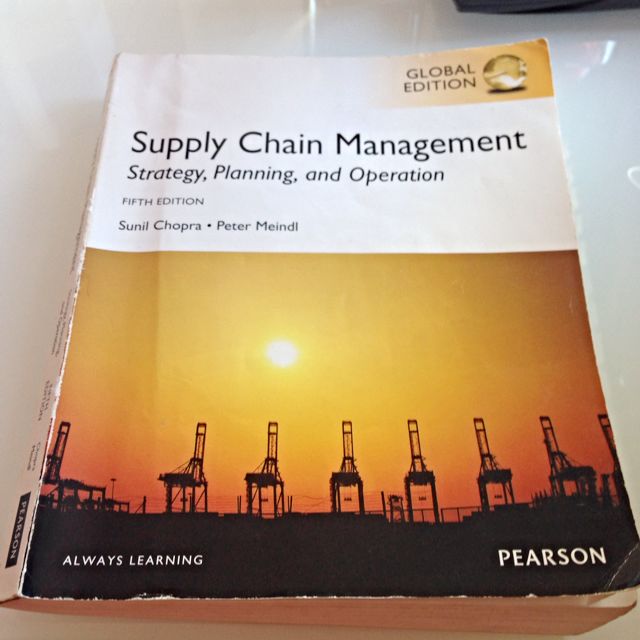 Supply Chain Management 5th Edition Sunil Chopra And Peter Meindl ...