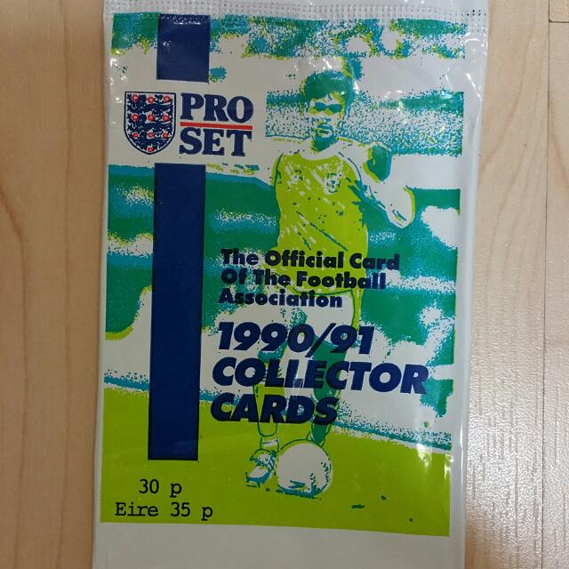 1990/1991 Collector Cards By PRO SET England Soccer Team. Number Is ...