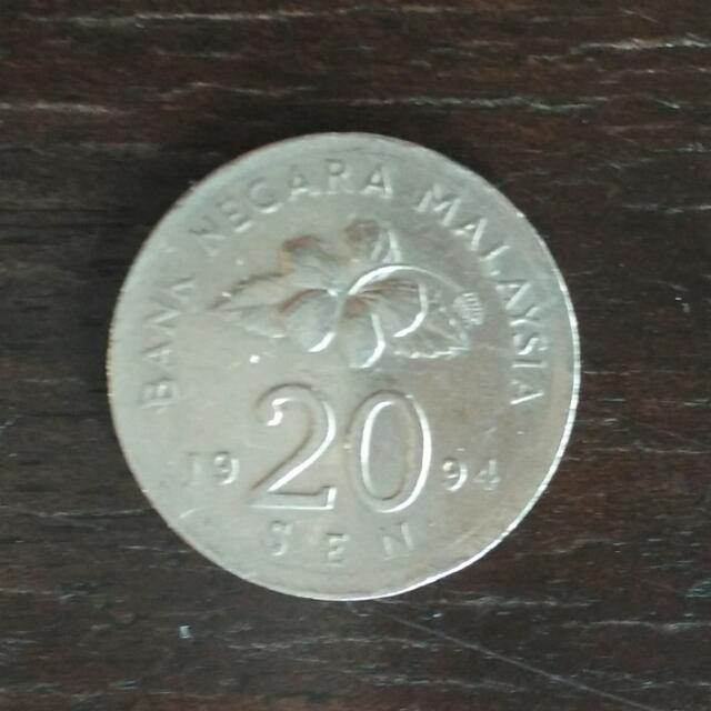20 Cents / 20 Sen 1994, Hobbies & Toys, Collectibles & Memorabilia ...