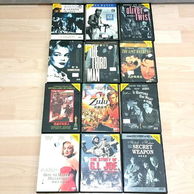 Classic Hollywood Movie DVD (Original). 12 Set, Hobbies & Toys ...