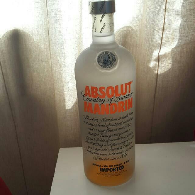 (Flash Deal!) Absolut Vodka Mandarin Flavour, Luxury on Carousell