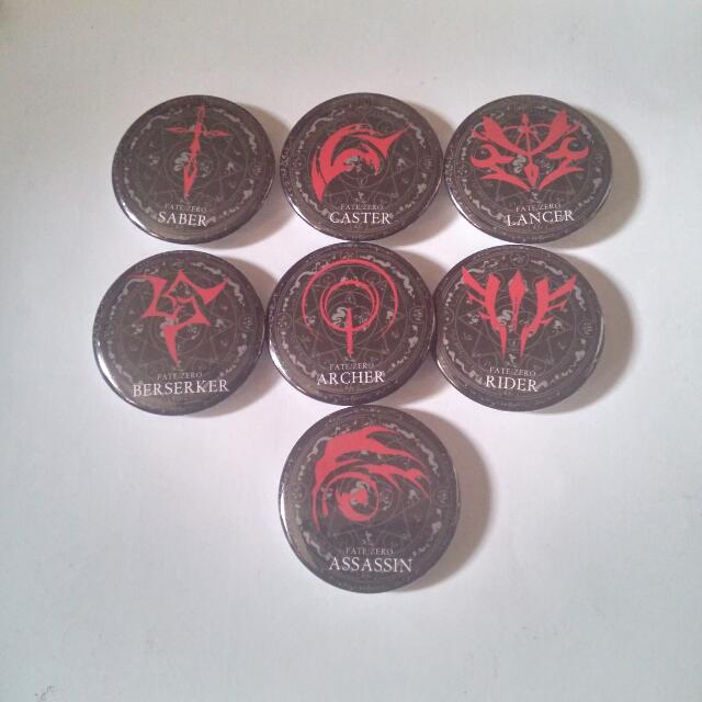 Fate / Stay Night Noble Phantasm Symbol Badges - $4 [INSTOCK], Hobbies ...