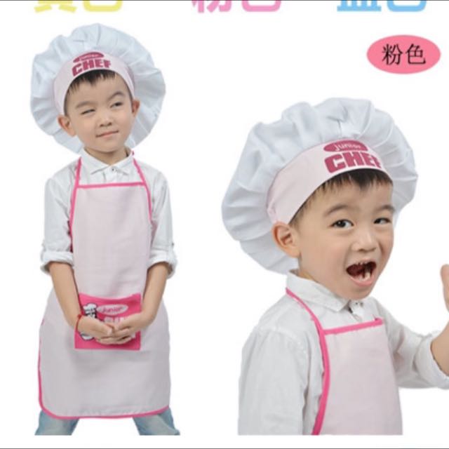 Children Apron And Chef Hat - With Defect / Baking / Art And Craft ...