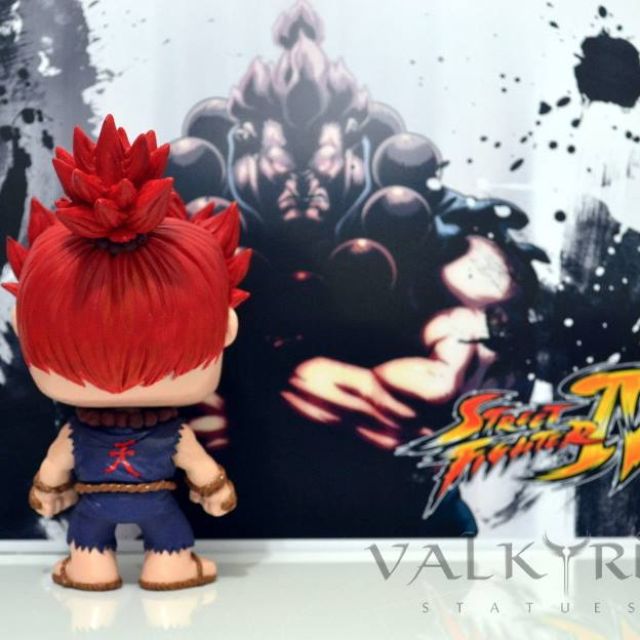 Custom Funko POP! Akuma (Street Fighter), Hobbies & Toys, Toys & Games ...
