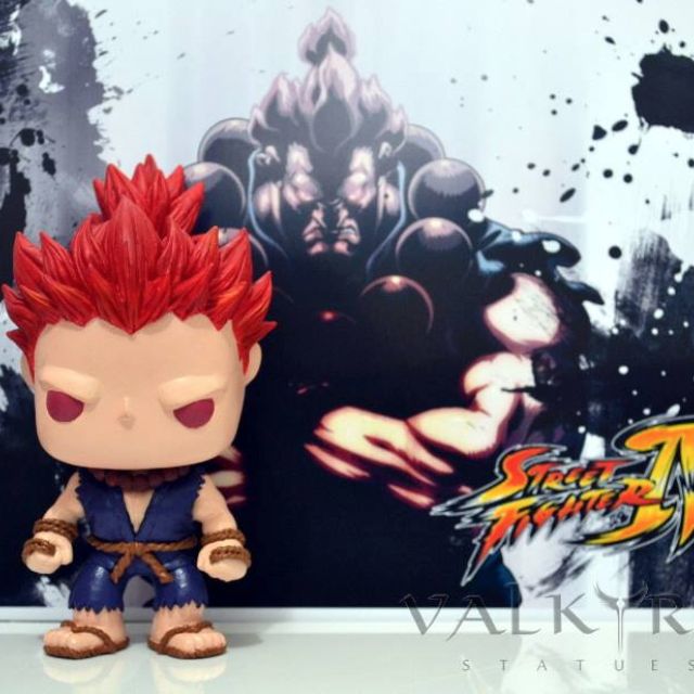 Custom Funko POP! Akuma (Street Fighter), Hobbies & Toys, Toys & Games ...