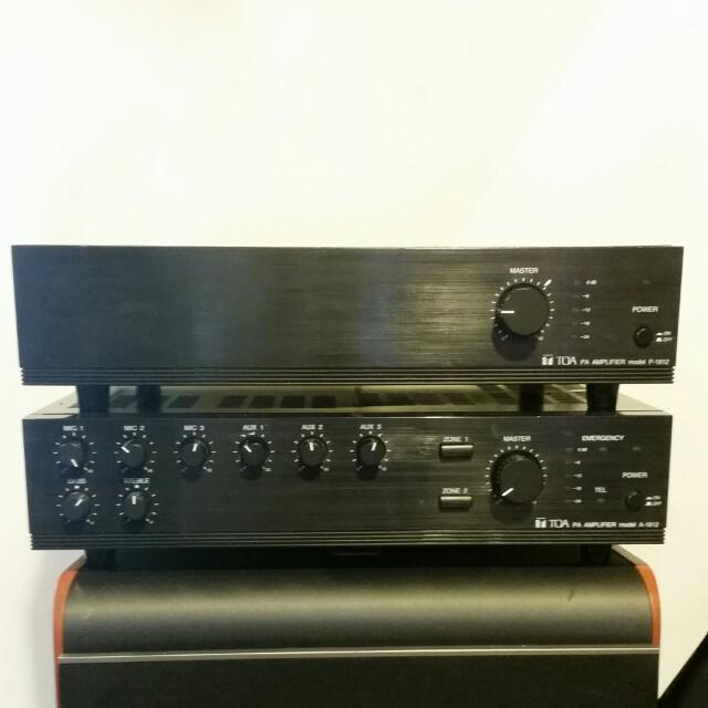 TOA PA Amplifier Model P-1812 and A-1812, Audio, Soundbars, Speakers ...
