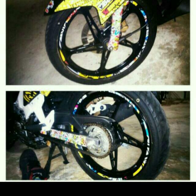 Rim Bomb Stickers For All Wheels, Car Accessories, Accessories on Carousell