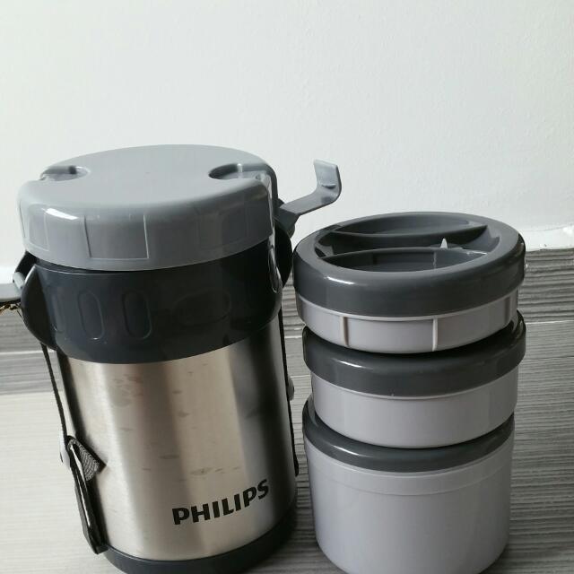 BNIB Philips 3 Tier Food Container/ Lunch Box, TV & Home Appliances ...