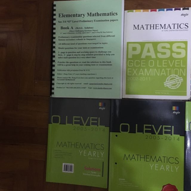 E Math O Level Books, Hobbies & Toys, Books & Magazines, Textbooks on ...