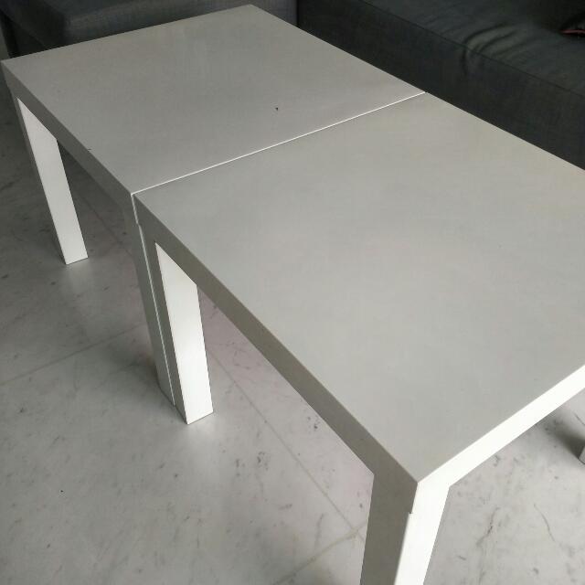IKEA Tables, Shiny Covers, White, Furniture & Home Living, Furniture ...
