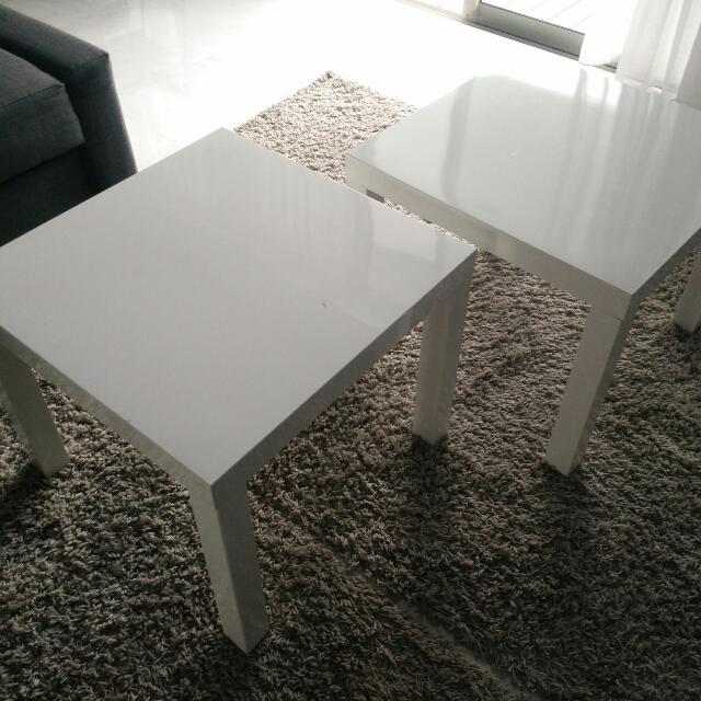 IKEA Tables, Shiny Covers, White, Furniture & Home Living, Furniture ...