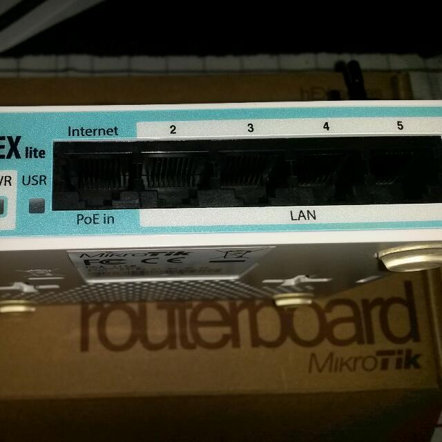 Mikrotik Hex Lite Router (RB750r2), Computers & Tech, Parts ...