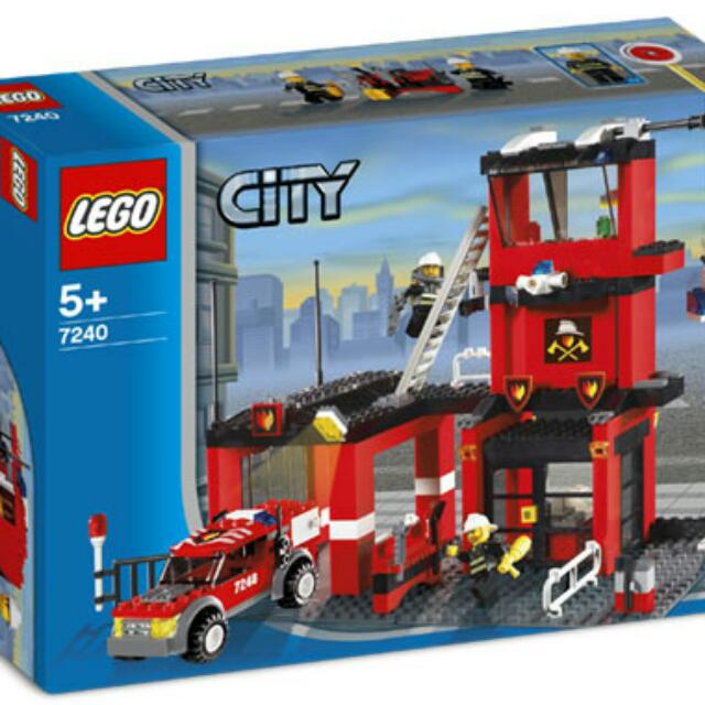 Lego City 7240 Fire Station, Hobbies & Toys, Toys & Games on Carousell