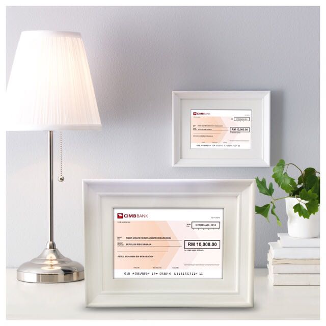 MOCK CHEQUE CIMB DESIGN - MC02, Hobbies & Toys, Stationery & Craft ...