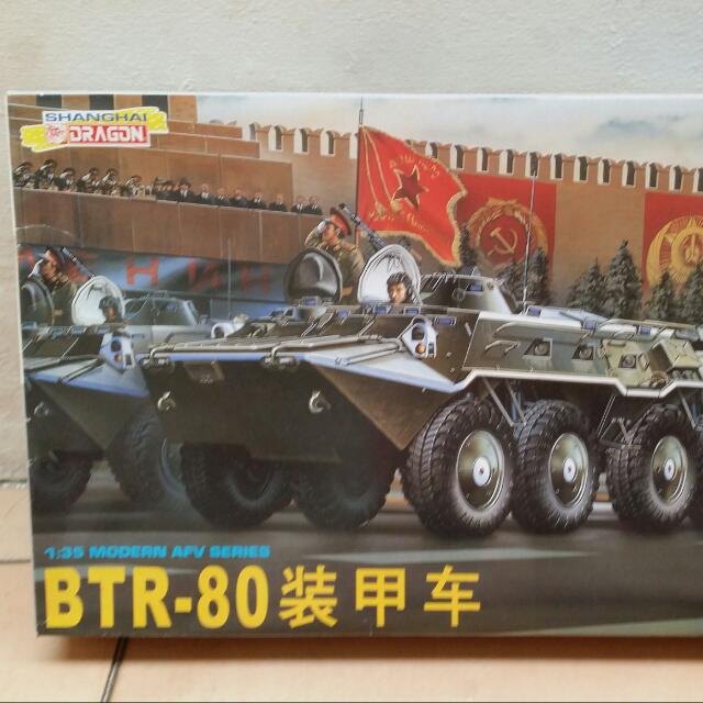 Shanghai Dragon BTR-80 1/35 Scale, Hobbies & Toys, Toys & Games on Carousell