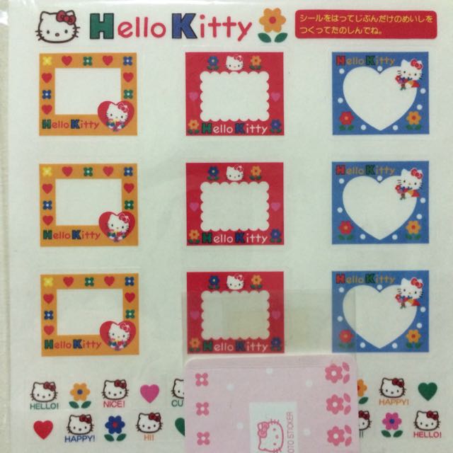 Vintage Hello Kitty Stickers, Hobbies & Toys, Stationary & Craft ...