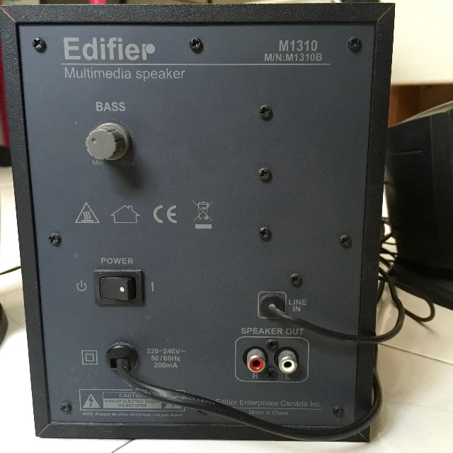 Edifier M1310 2.1 Multimedia Speaker, Computers & Tech, Parts ...