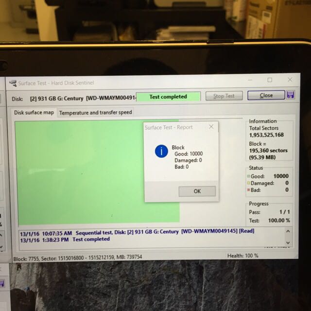 Western Digital Caviar Green WD10EARS Hard Drive - 1 TB - 5400 rpm - Serial ATA/300 - Serial ATA ...